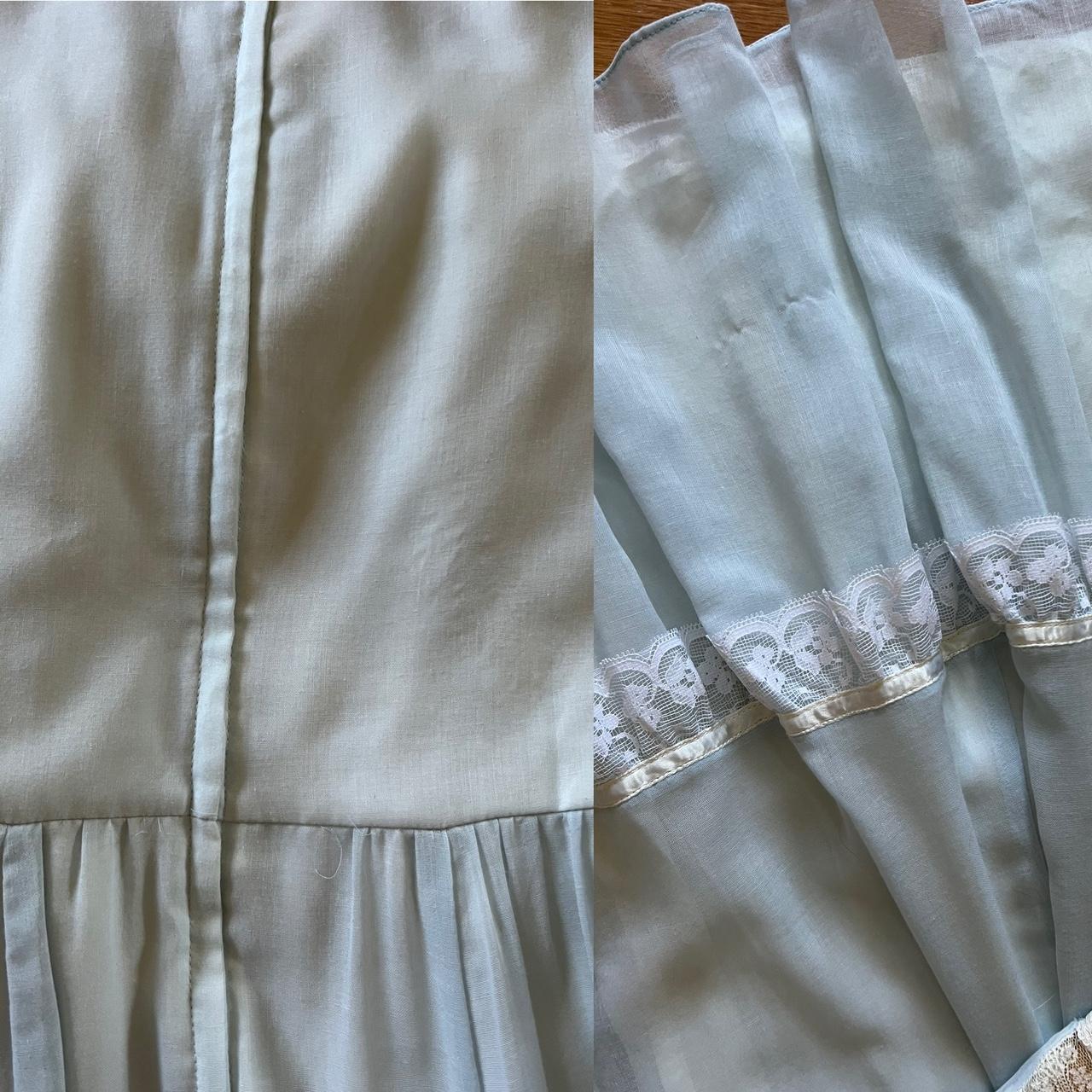 Dreamy 70s 80s powder blue Gunne Sax maxi from the... - Depop