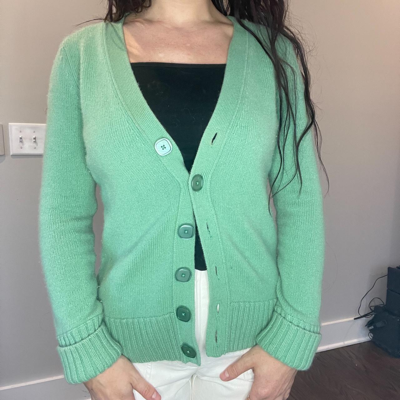 Women's Green Cardigan | Depop