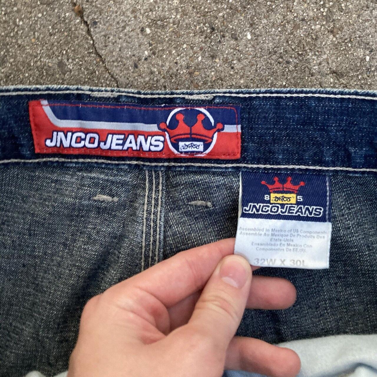 Rare Jnco 7 Dice 13” Leg Opening Baggy Jeans... - Depop
