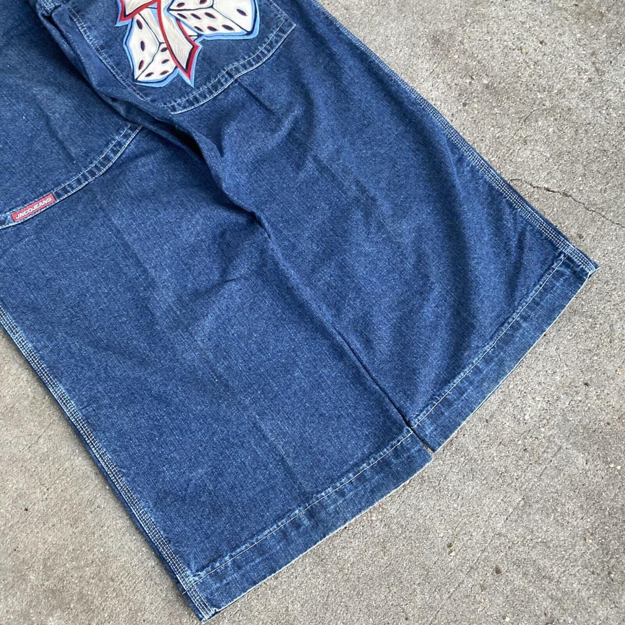 Rare Jnco 7 Dice 13” Leg Opening Baggy Jeans... - Depop