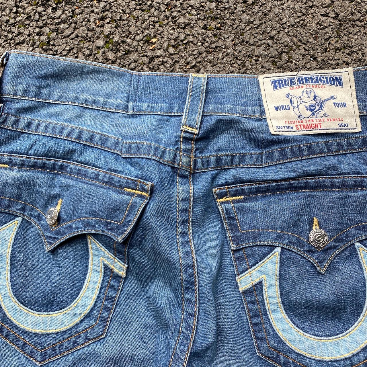 True Religion Men's Blue Jeans | Depop