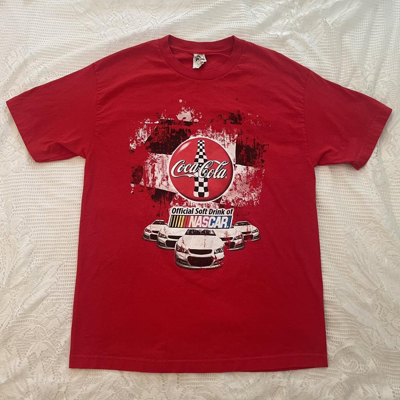 Vintage NASCAR Coca-Cola Race T-shirt Size:... - Depop