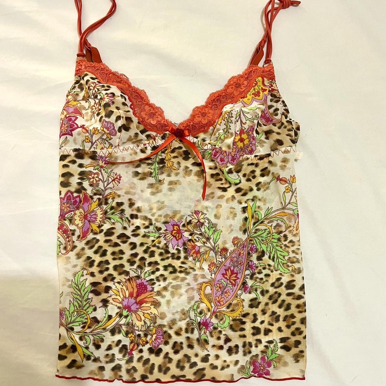 Vintage AUTHENTIC Morgan de toi top leopard print... - Depop