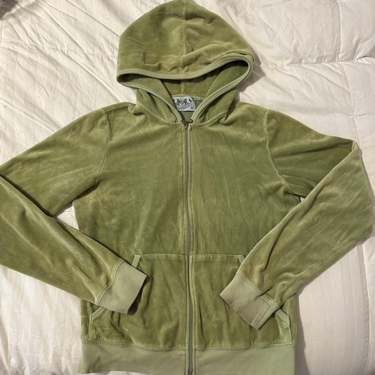 VINTAGE JUICY TRACK JACKET • y2k green juicy couture... - Depop