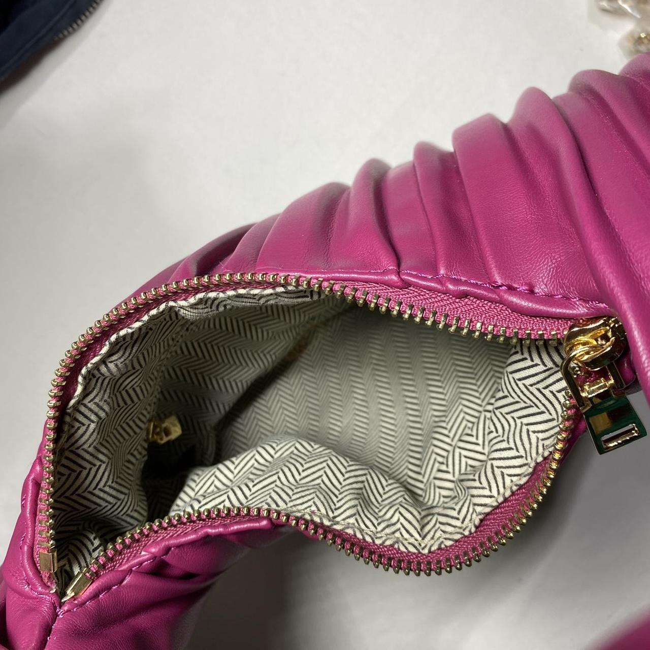 Dark Pink/ fuschia purse. Amazing pleats. Can be... - Depop