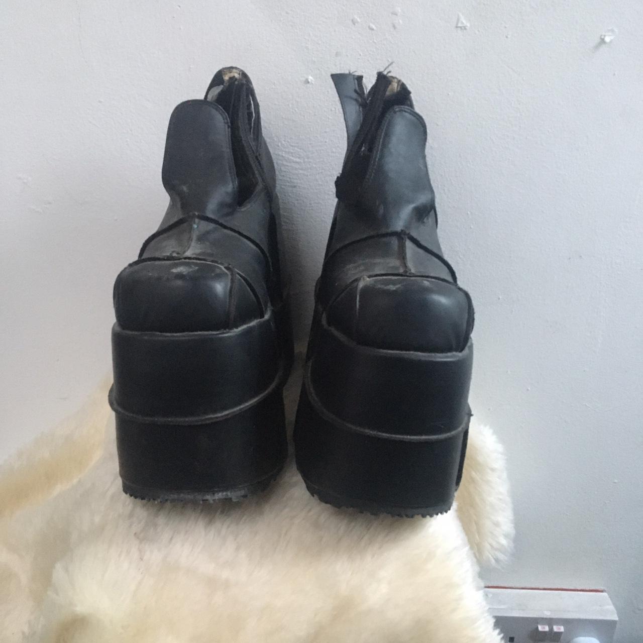 demonia stack 201 in matte black. classic gothic... | Depop