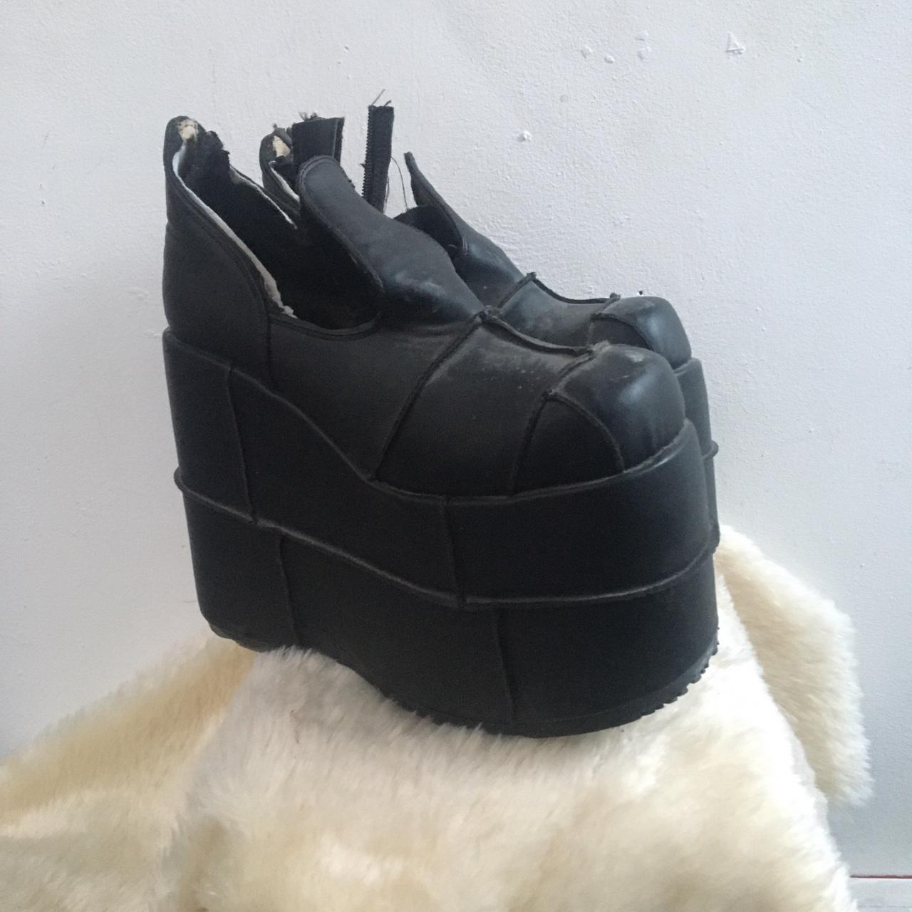 demonia stack 201 in matte black. classic gothic... | Depop