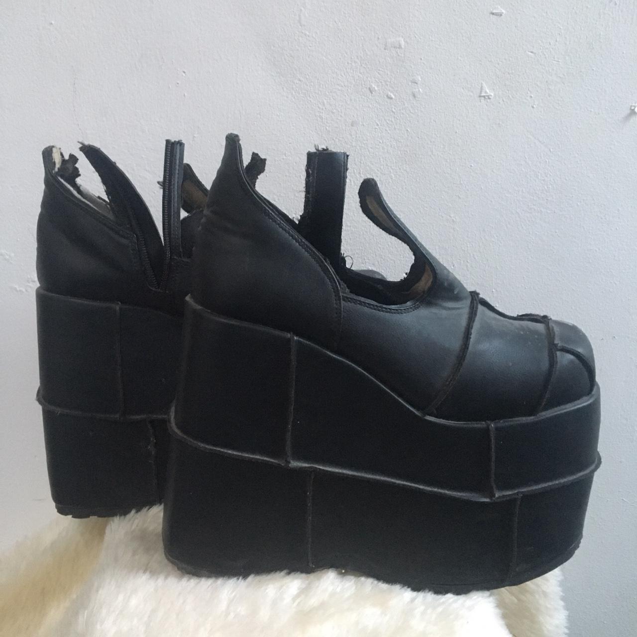 demonia stack 201 in matte black. classic gothic... | Depop