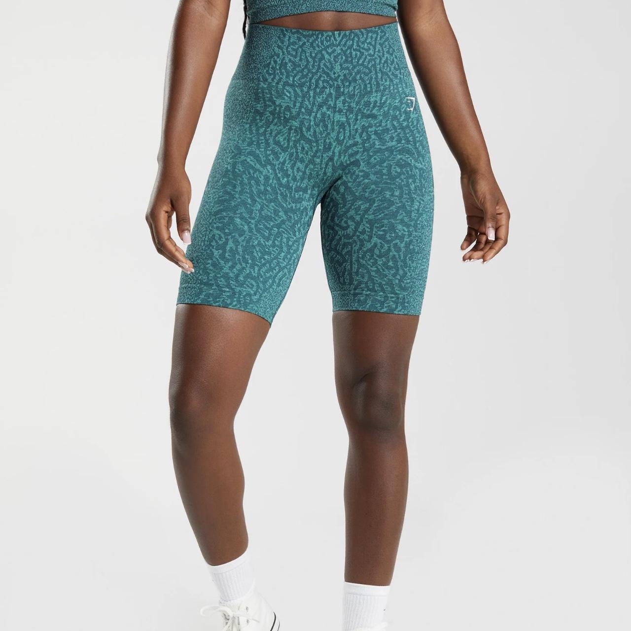 Gymshark Adapt Animal Seamless Cycling Shorts - Reef... - Depop