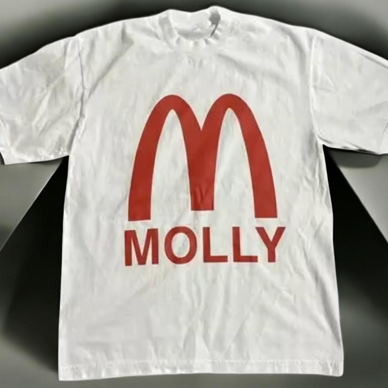 ⛓️ **white and red Molly McDonald Emo T-Shirt – Bold... | Depop