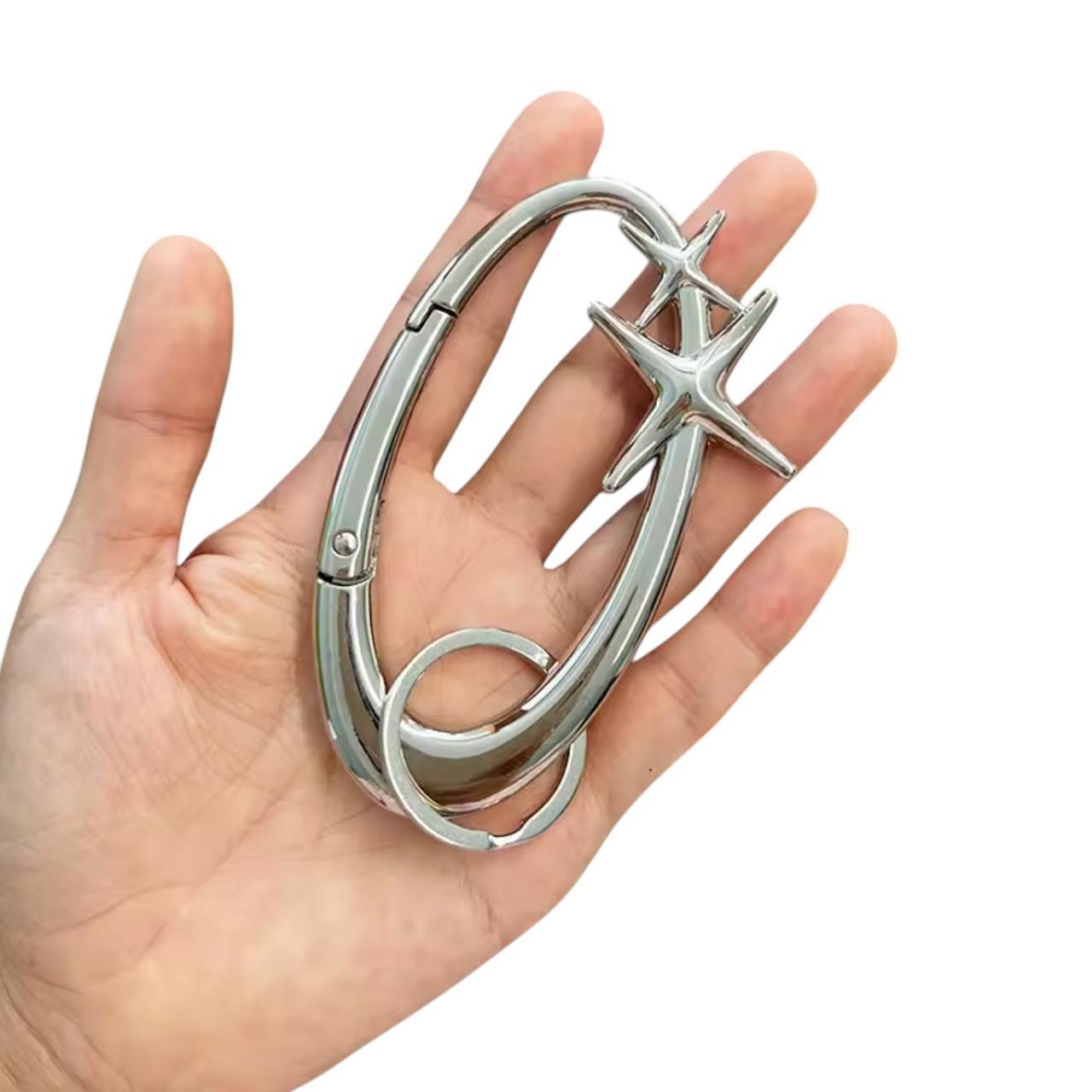 🛠️ Oakley Style Tactical Keyring carabina 🛠️ CHROME... | Depop