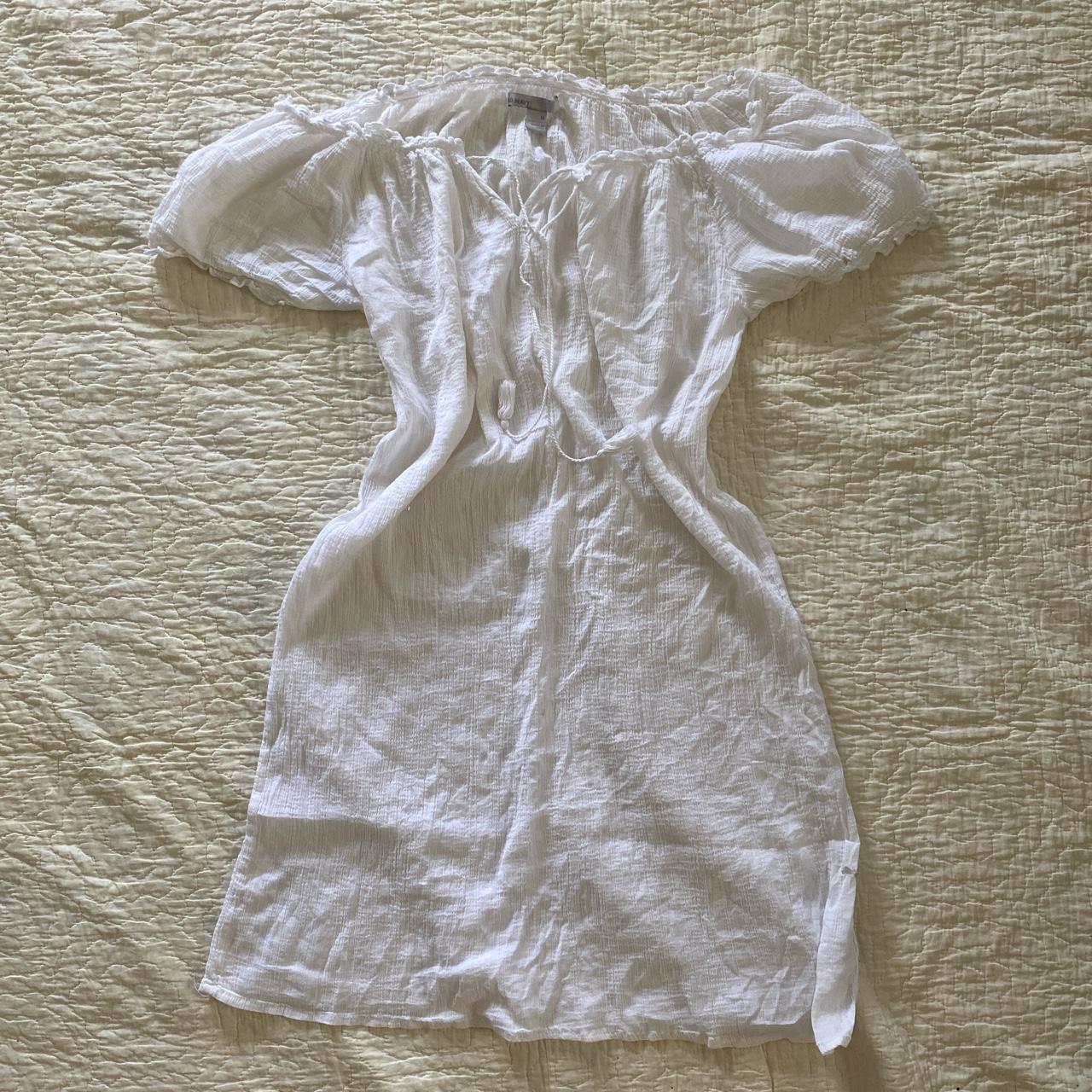 Vintage old navy White cotton cover up Please... - Depop