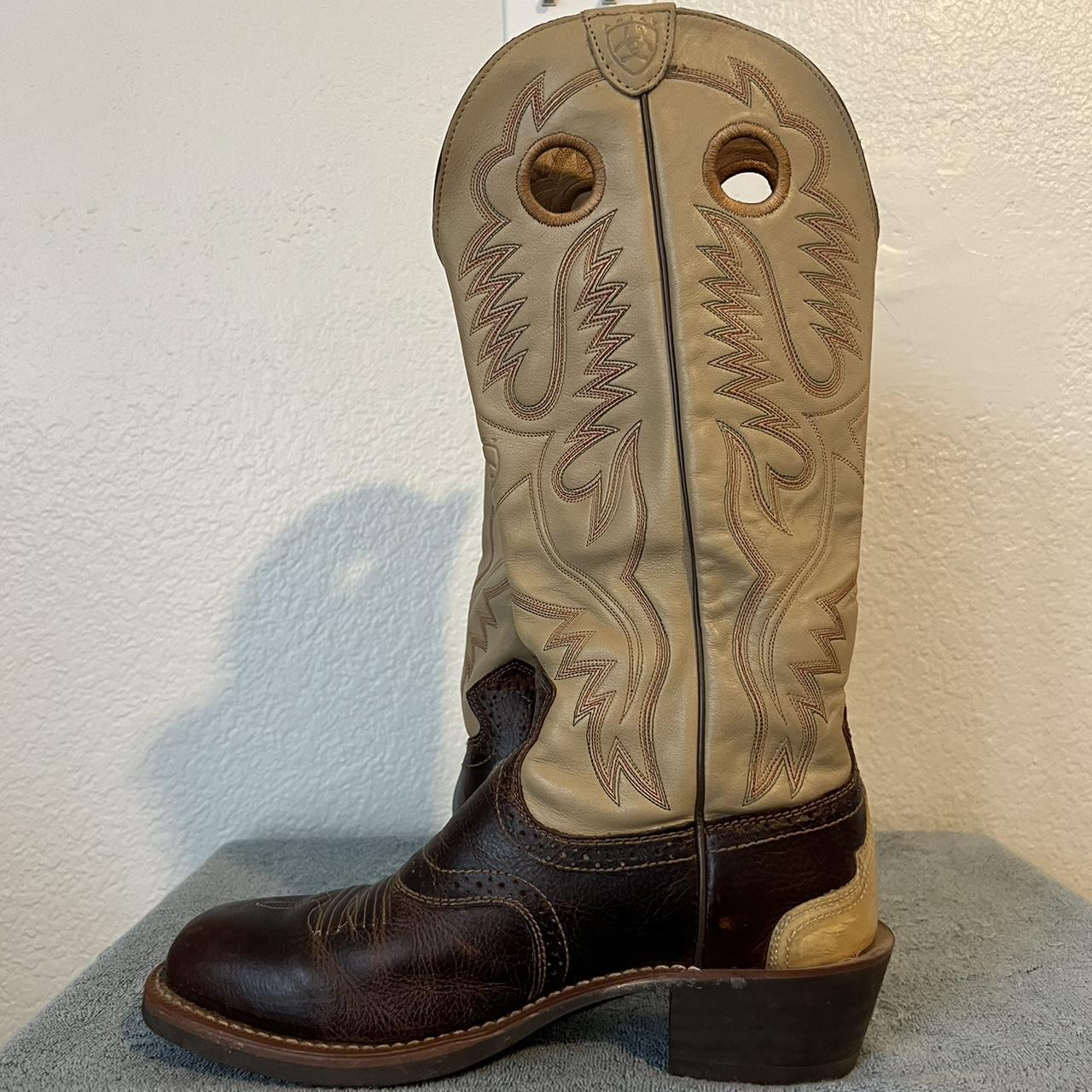 Ariat Mens Heritage Buckaroo Cowboy Western Boots... - Depop