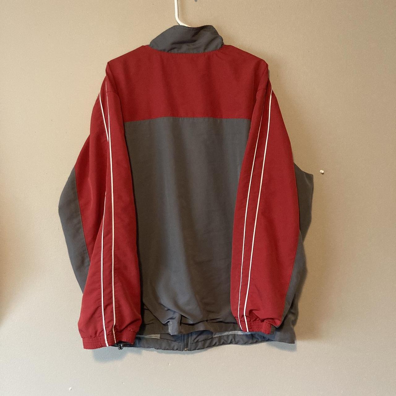 Vintage Red and Grey ReeBok Windbreaker. ... - Depop
