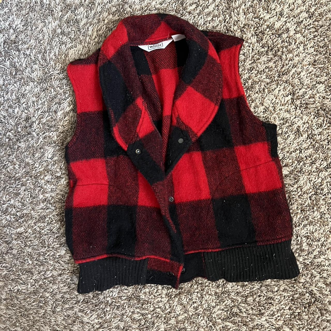 Vintage 70s plaid lumberjack vest 🌳 ️💋🌹 Made by... - Depop