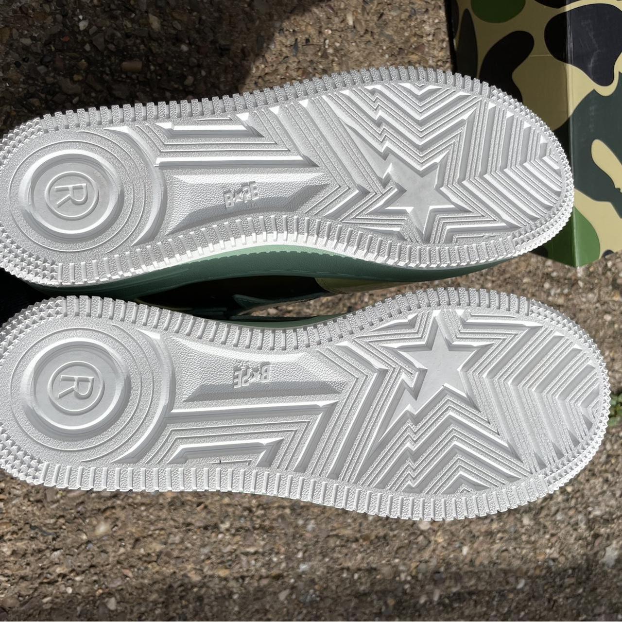 A Bathing Ape (Bape) Bape Sta Nostalgic Yellow Green... - Depop