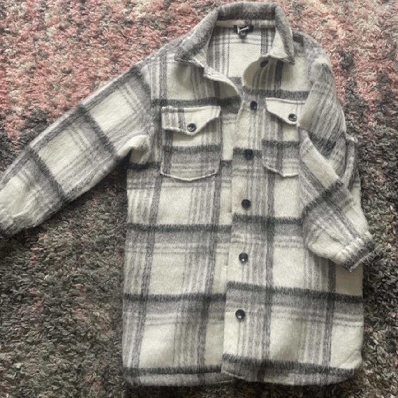 New Look check oversized shacket! Worn a few times... - Depop