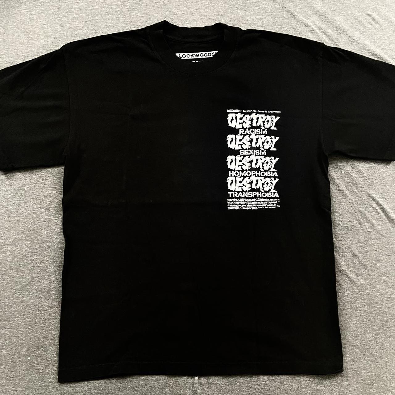 Lockwood51 Medium Destroy T-Shirt — never... - Depop