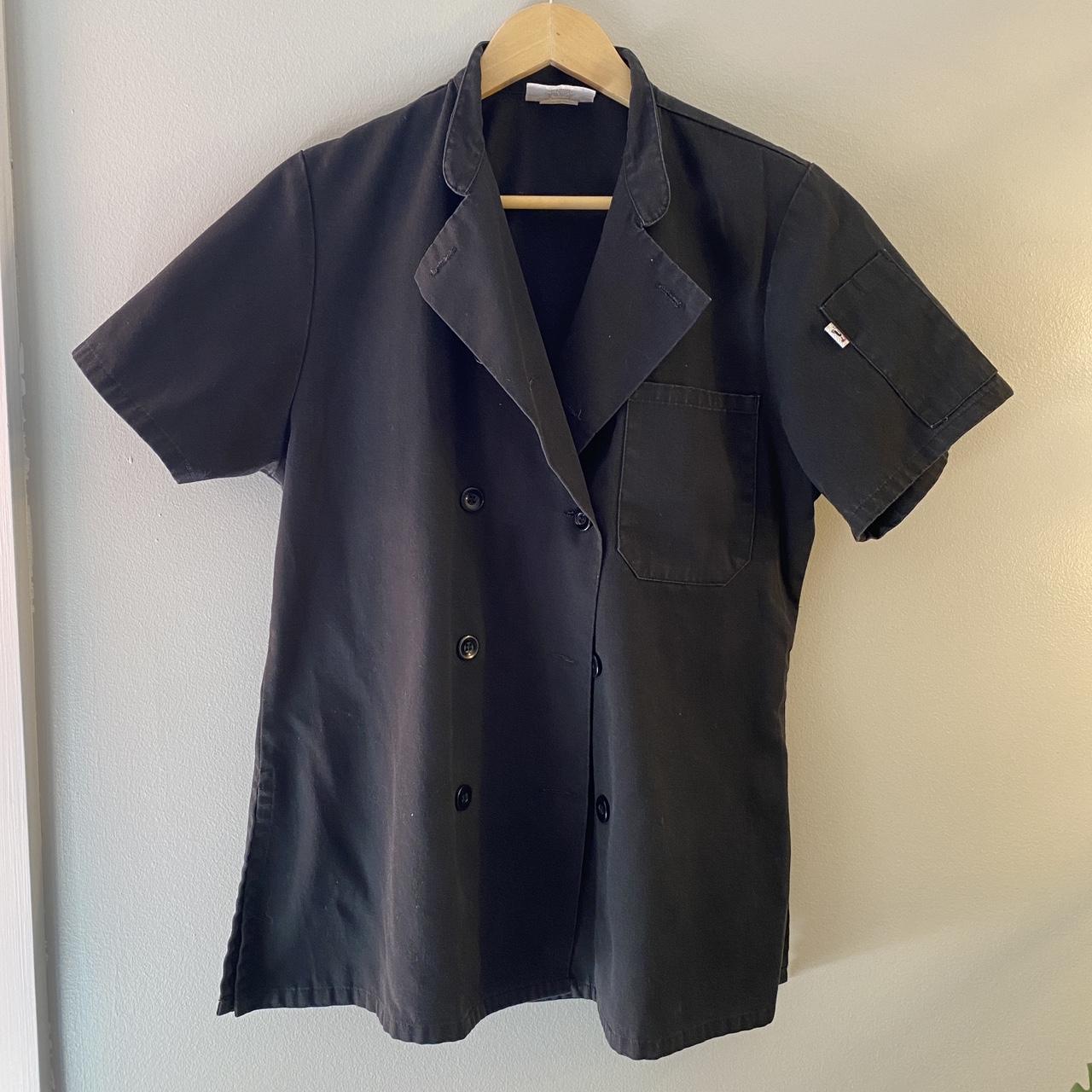 Vintage Uncommon Threads black mechanics button down... - Depop