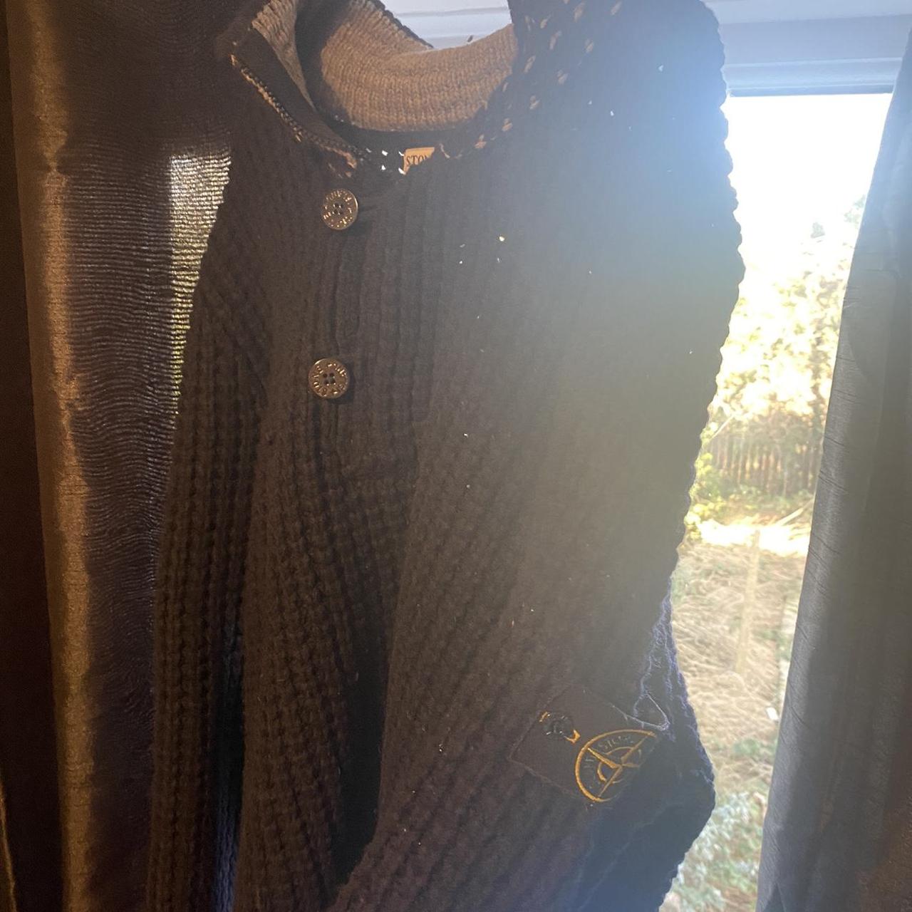 stone island heavy knit jumper Size XXL p2p 25... - Depop