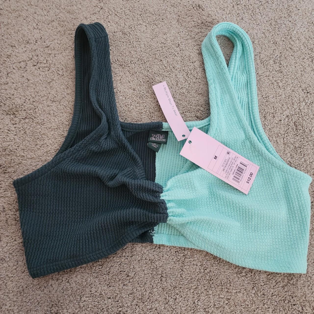 Target Women's Green Crop-top | Depop