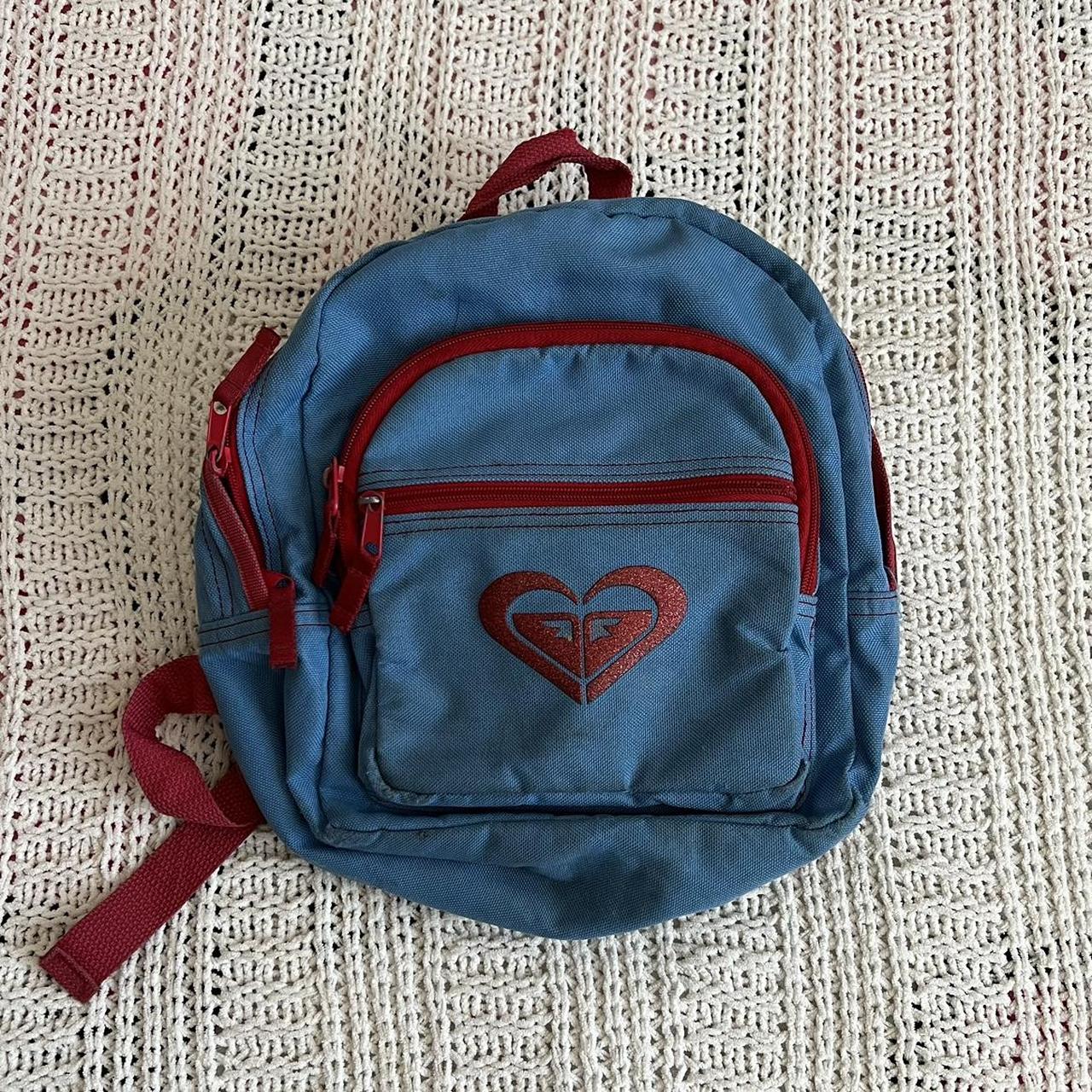 roxy mini backpack some marks all around but could... - Depop