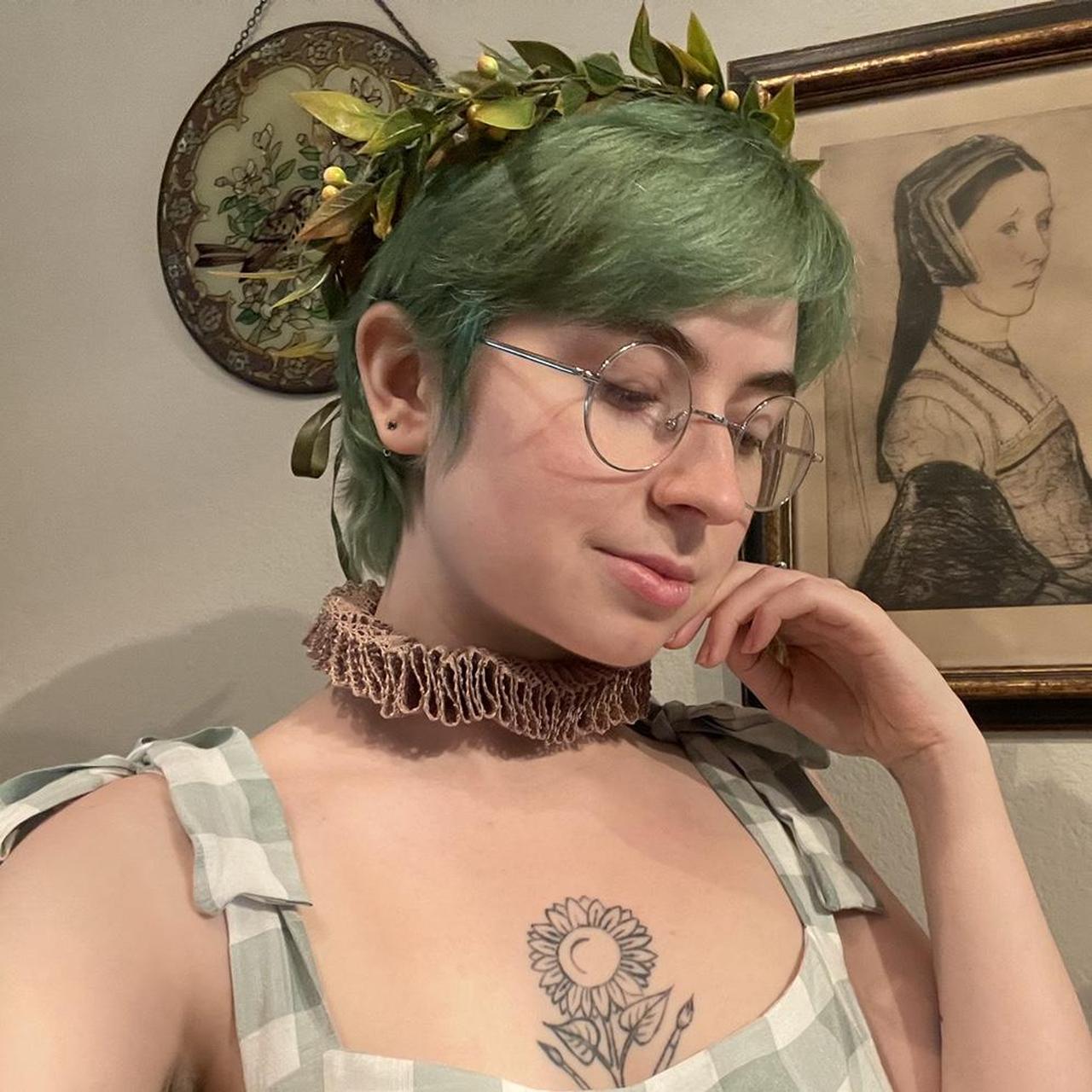 Brown Lace Elizabethan Neck Ruff Handmade by me |... - Depop