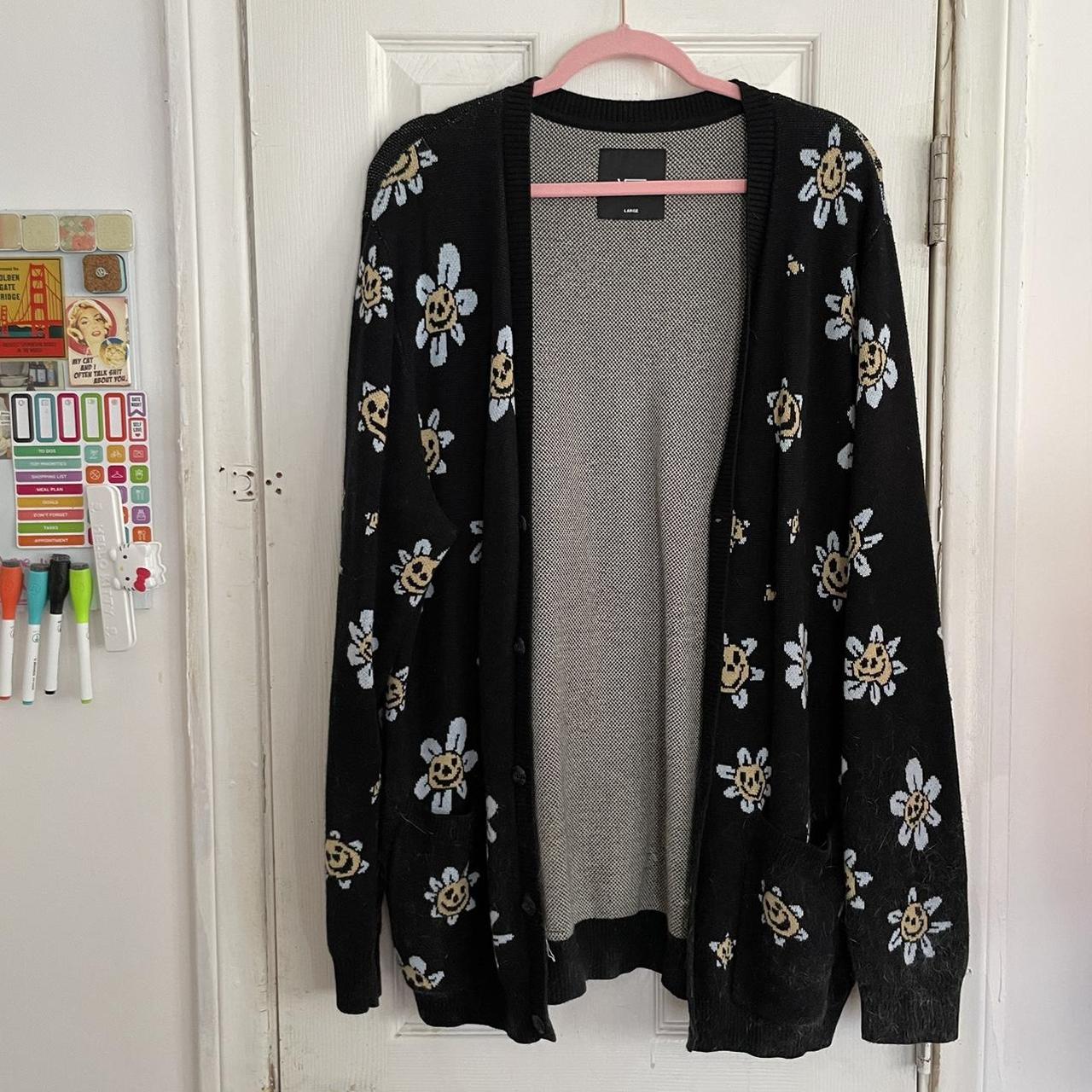 Black vans daisy cardigan In great condition Size... - Depop