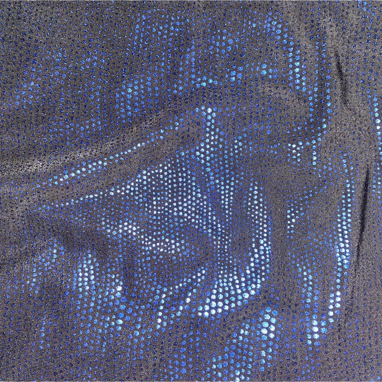 blue shiny halter neck top such a cool reflective... - Depop