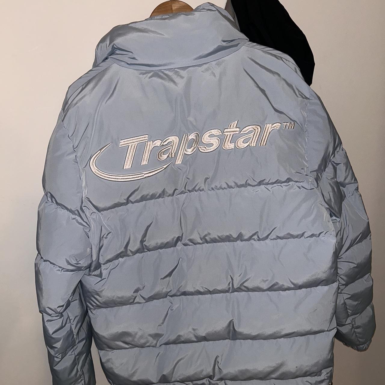 Trapstar ice blue puffer jacket Worn a handful or... - Depop