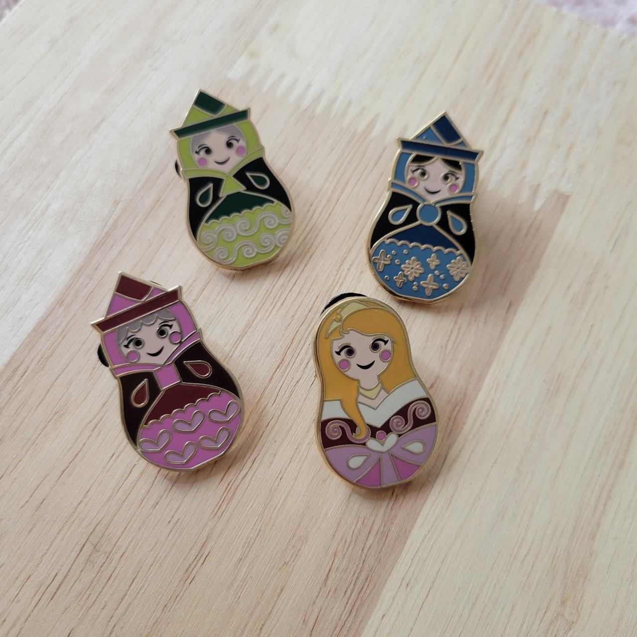♡Disney Sleeping Beauty Pin Set (2014) - shaped... - Depop
