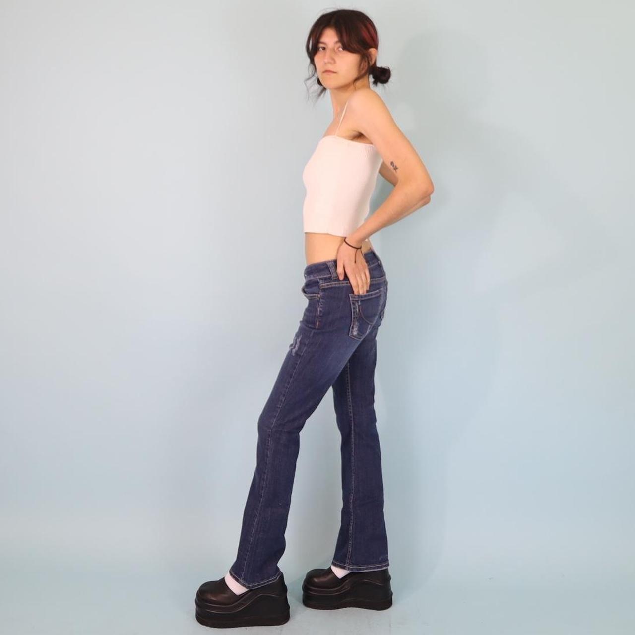 Ultra Low Rise Flares by Anchor Blue Size 5 have... - Depop