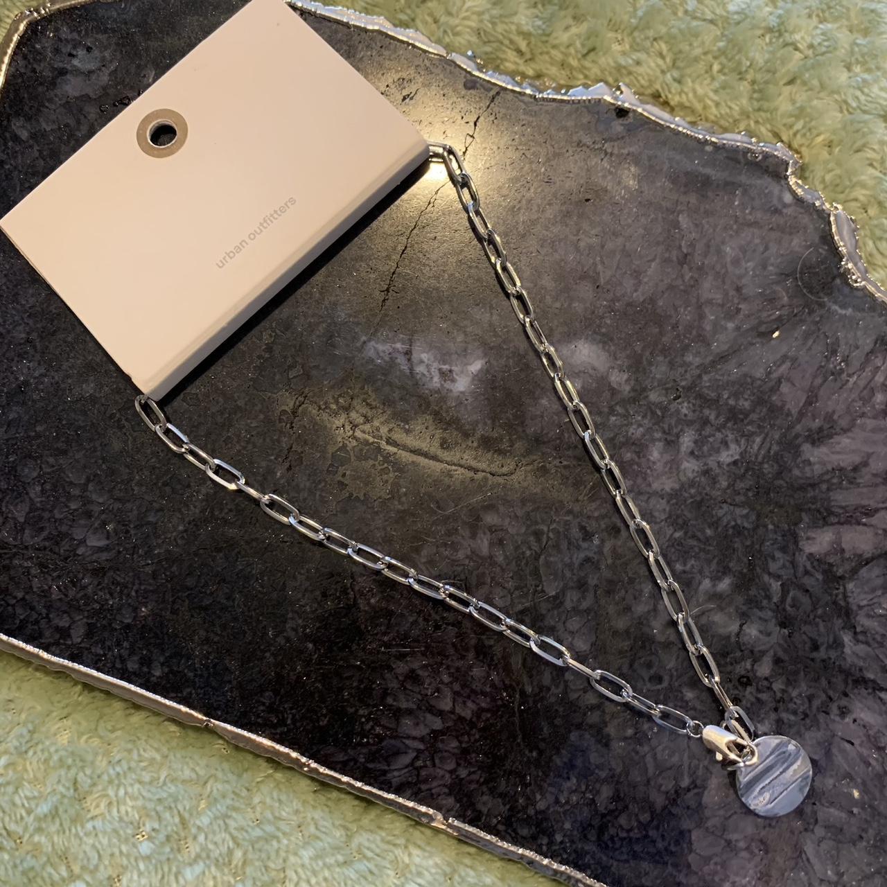 Urban outfitters silver chain & pendant New with... - Depop