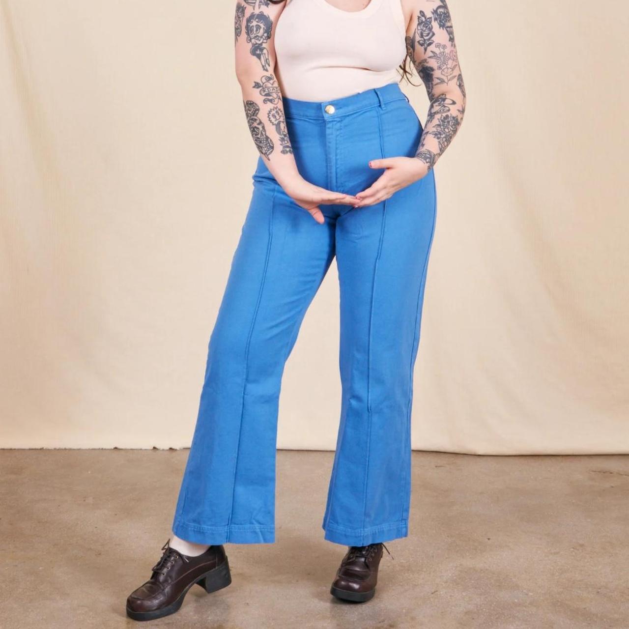 BNWOT BBP Greek Blue work pants size medium. Never... - Depop