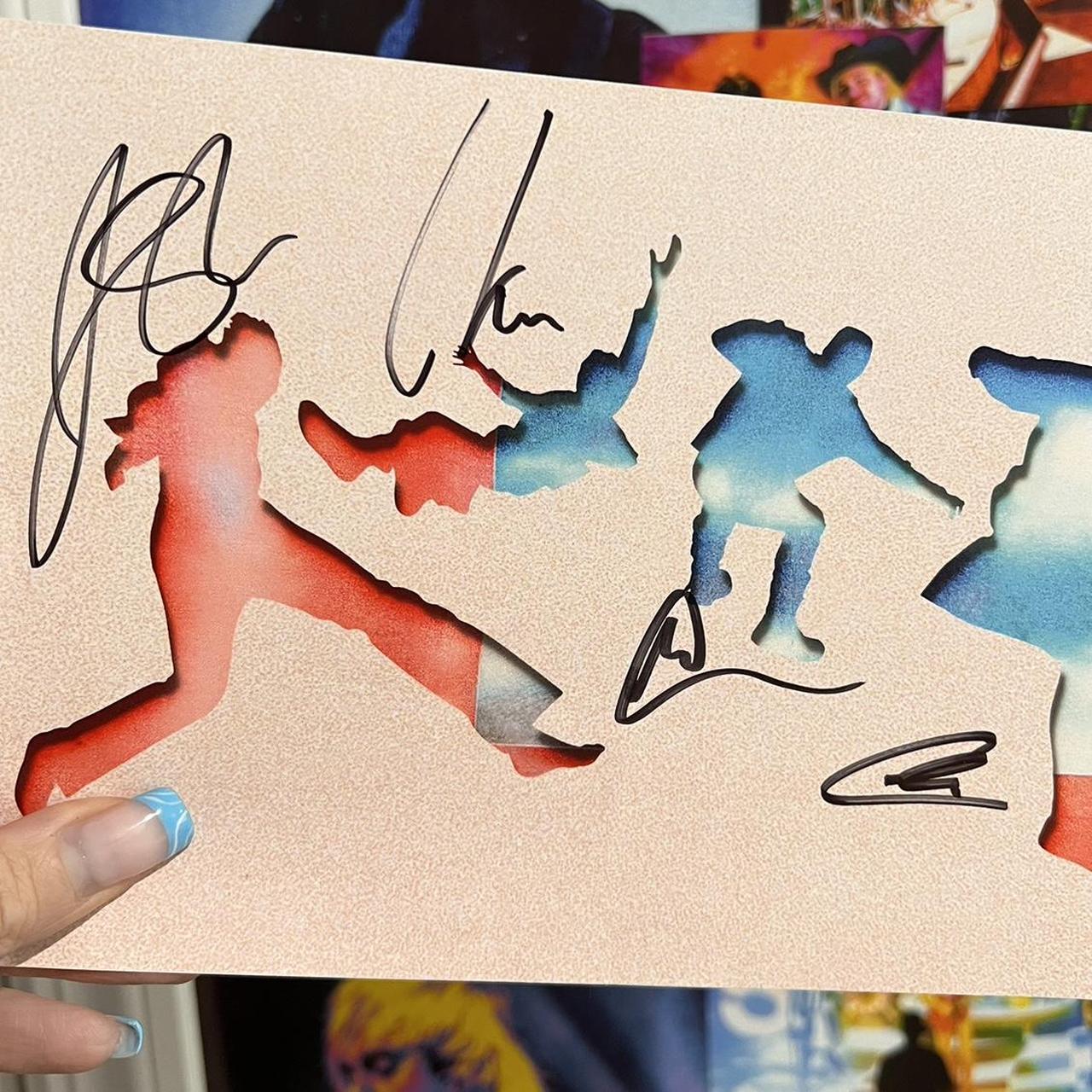5sos signed art slip - from the uk bundles! - not... - Depop