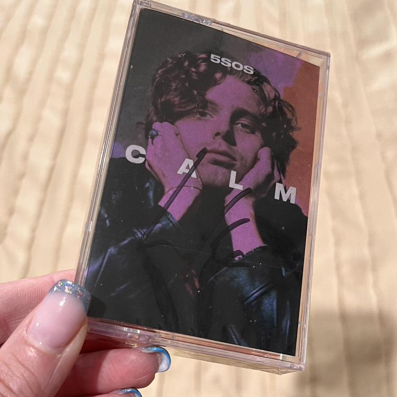 5sos calm luke hemmings signed cassette... - Depop