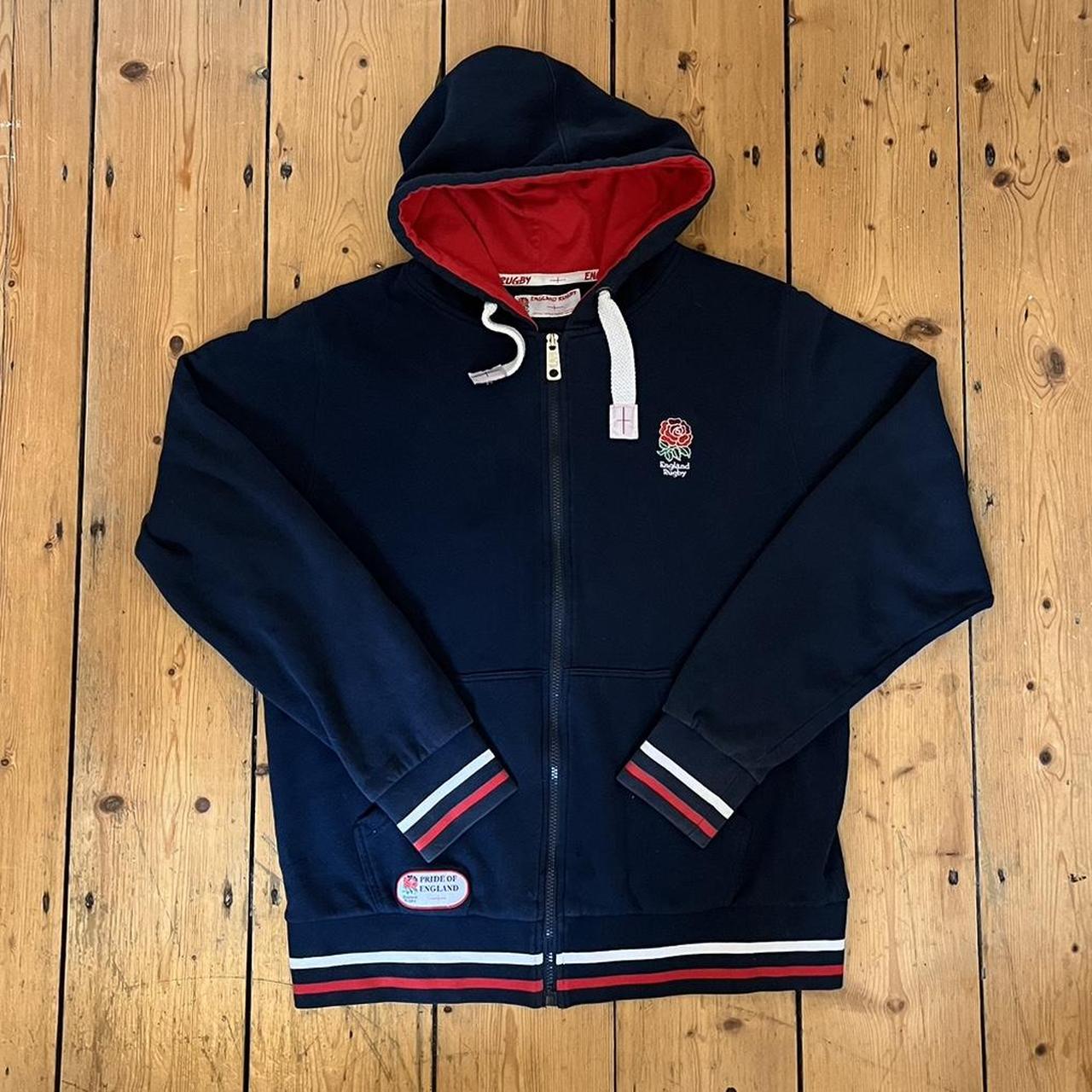 England Rugby Zip Hoodie 🏉🏴󠁧󠁢󠁥󠁮󠁧󠁿 Label Size:... - Depop