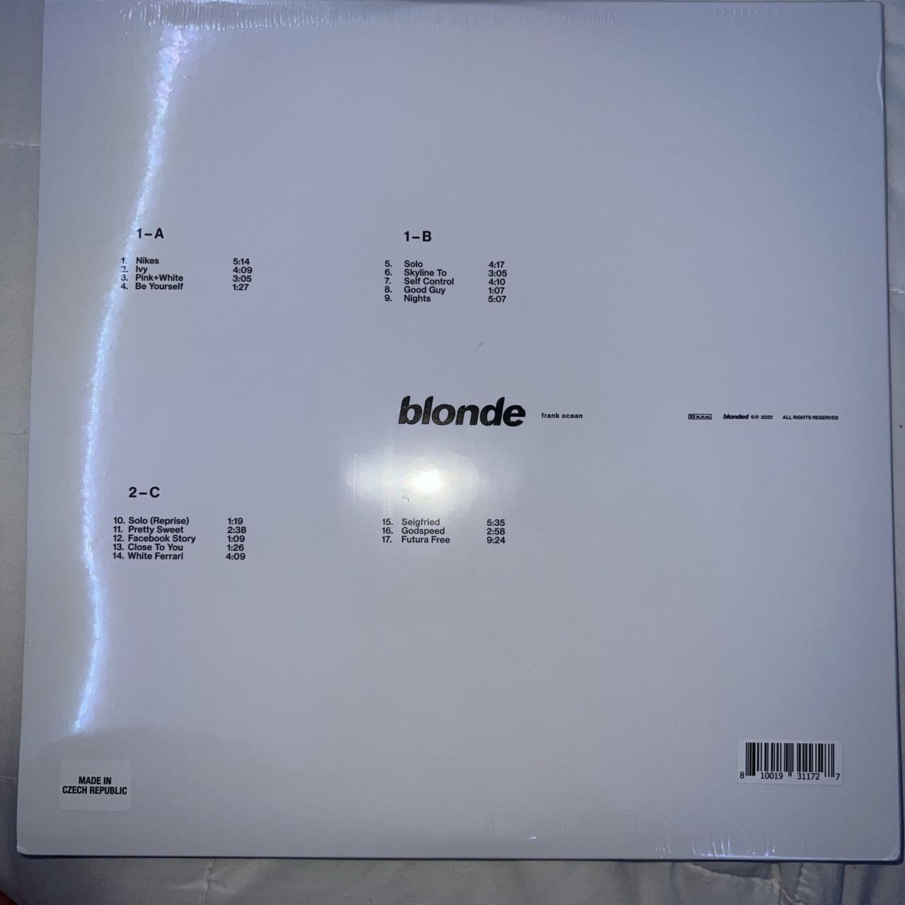 blonde frank ocean vinyl brand new sealed official... - Depop