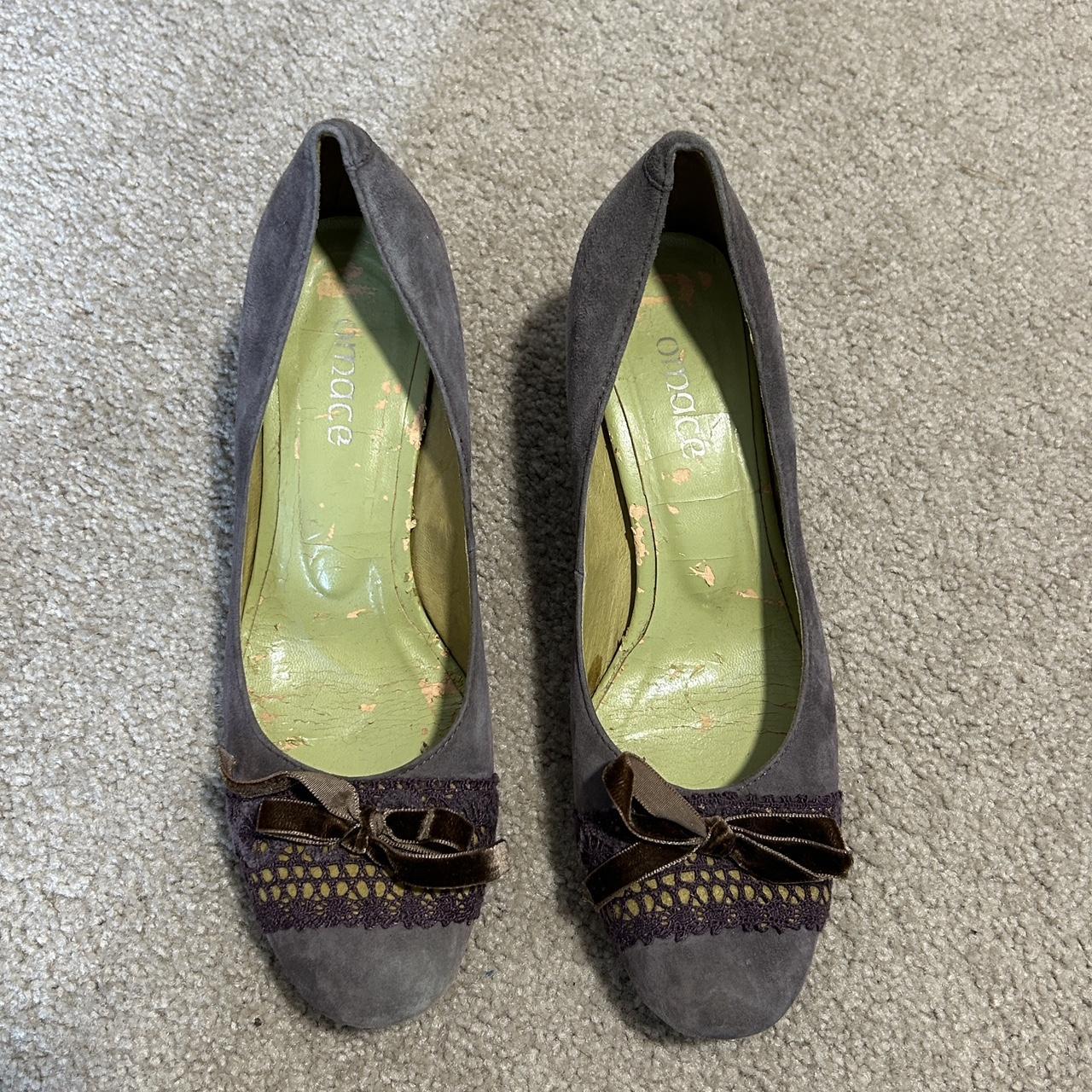 OMACE - lilac vintage mules - Depop