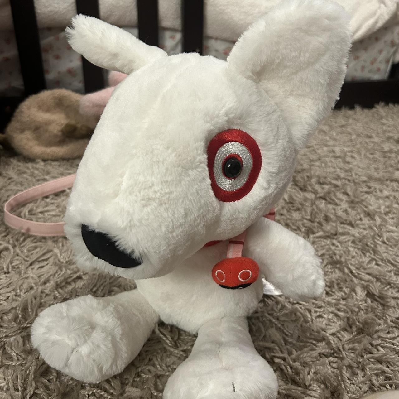 target bullseye plush dog so cute just was so... - Depop