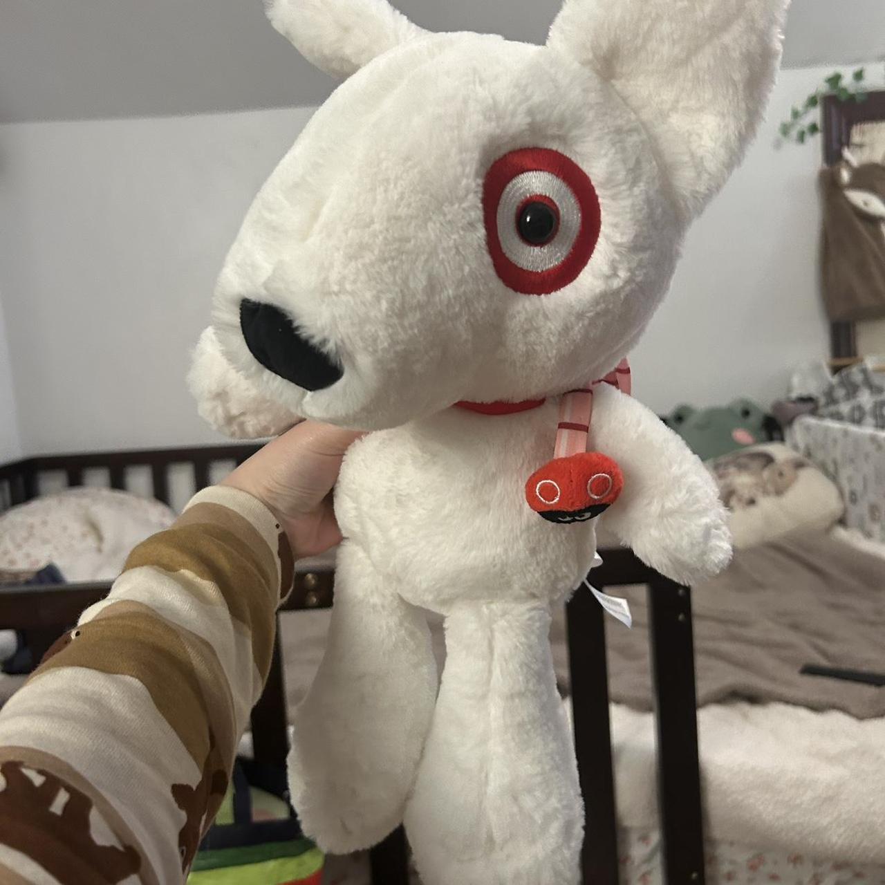 target bullseye plush dog so cute just was so... - Depop