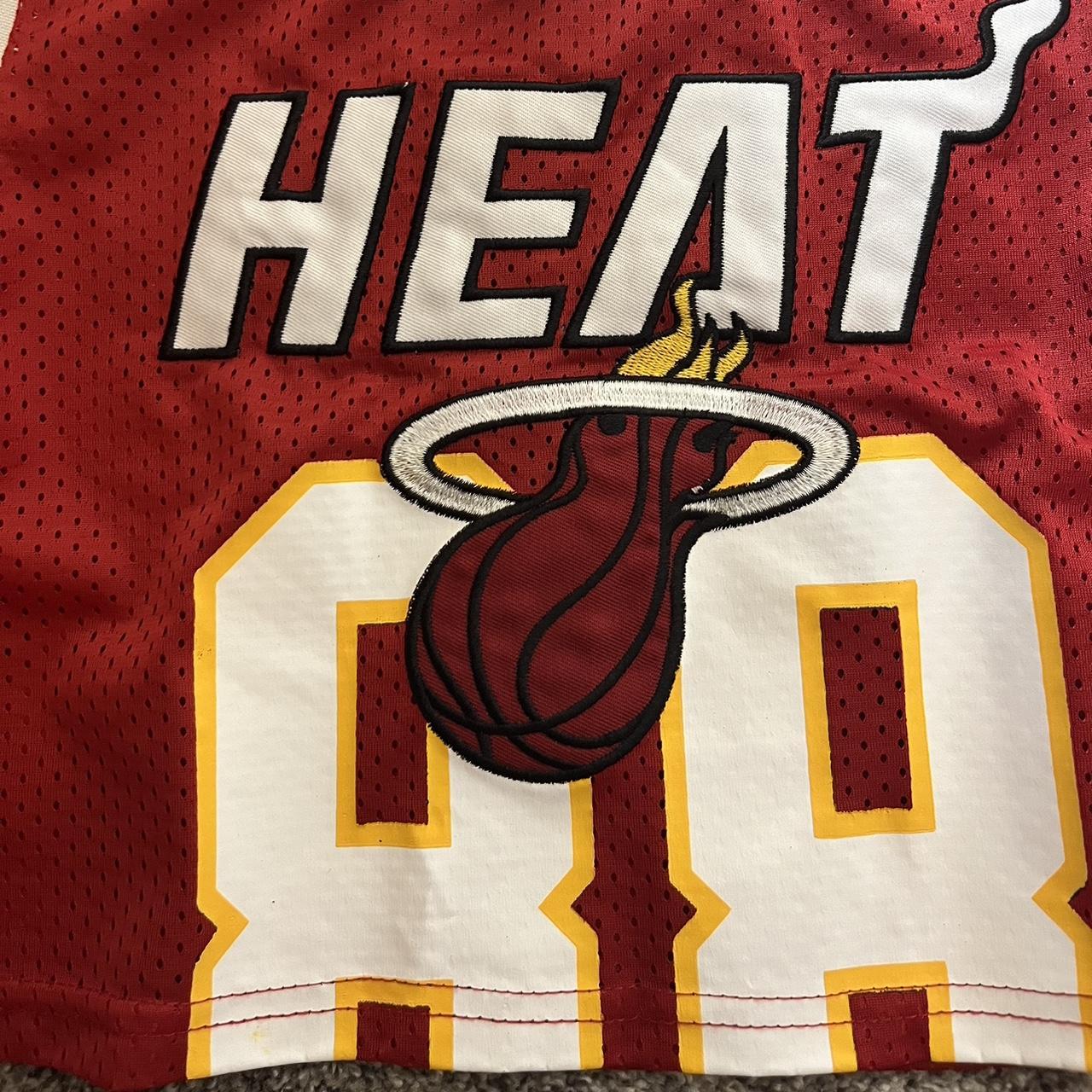 Miami heat cropped NBA jersey Size small So cute for... - Depop