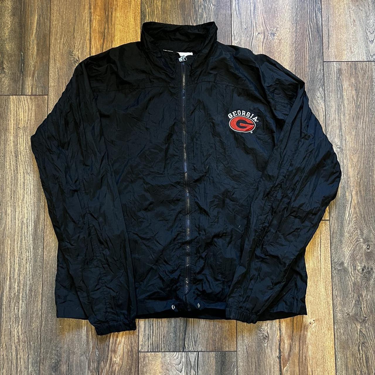 Black Georgia Varsity Jacket - Champion bomber style... - Depop