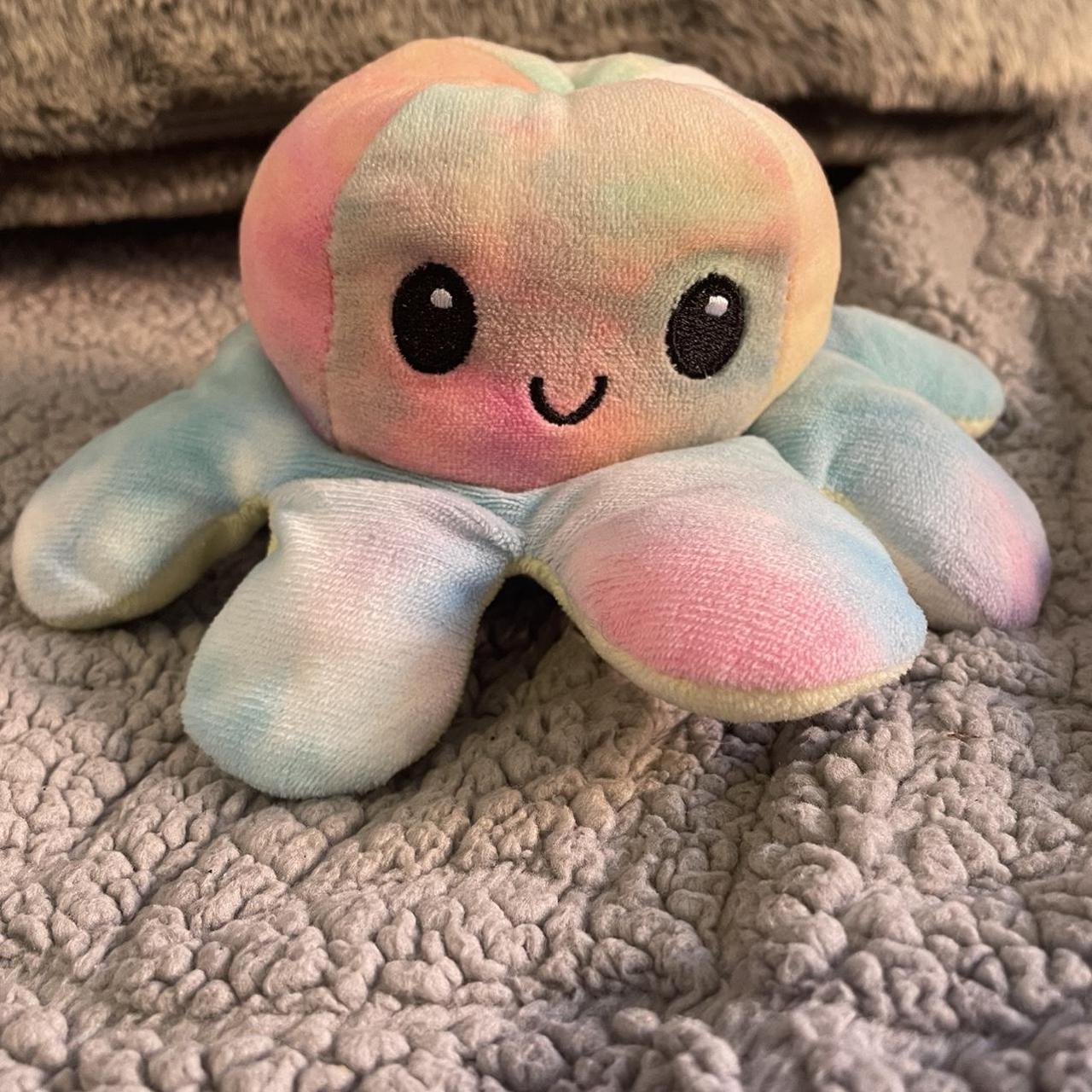 Tie dye happy, sad octopus, barely used, in... - Depop