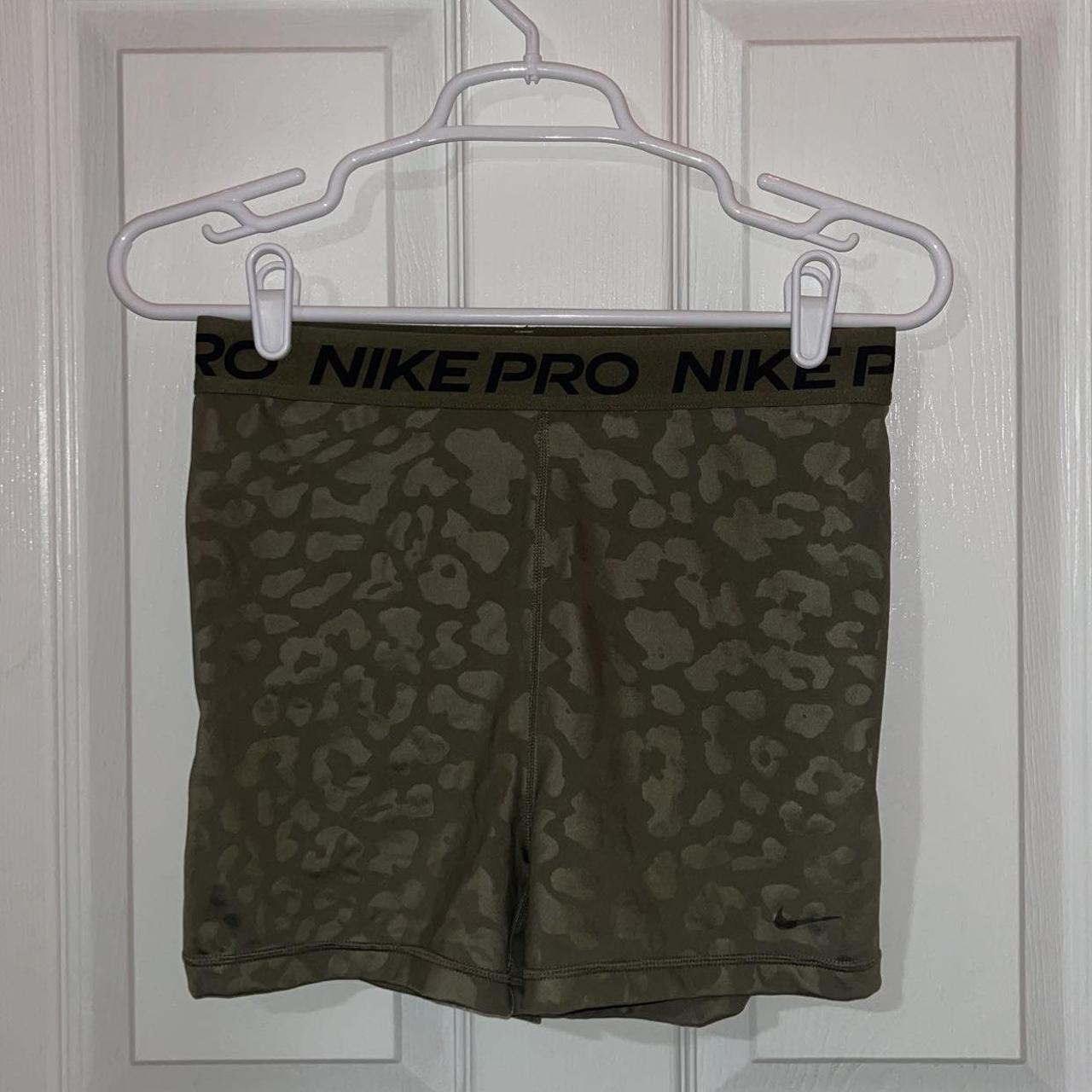 Army Green Nike Pros in good condition dri-fit... | Depop