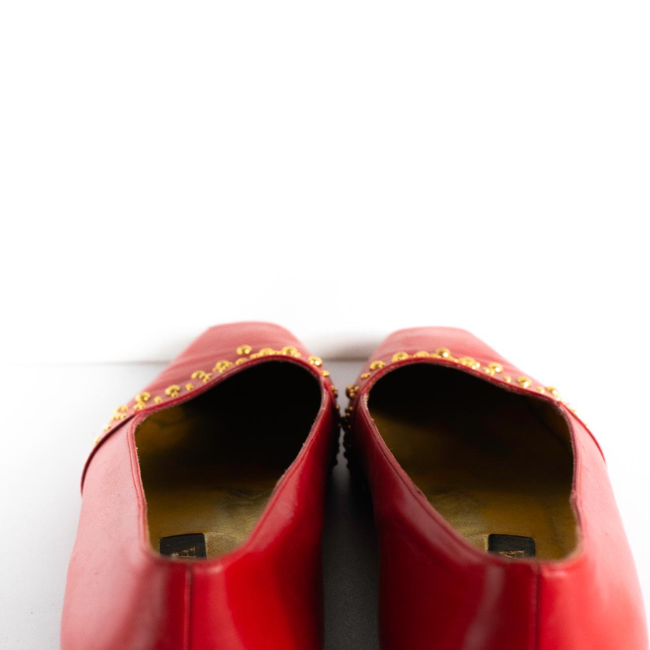 Vintage Escada Leather Flats - Depop