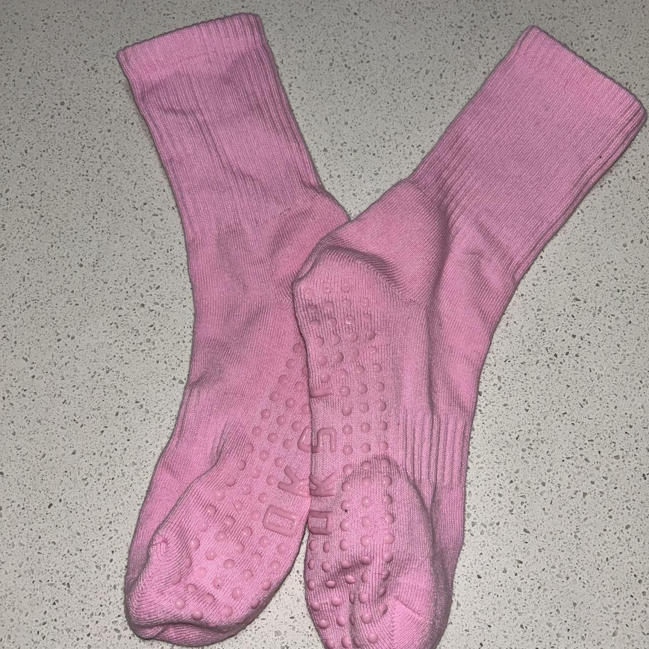 #LSKD #Bubblegum #Pink #Crew #Socks Size: S/M Tried... - Depop