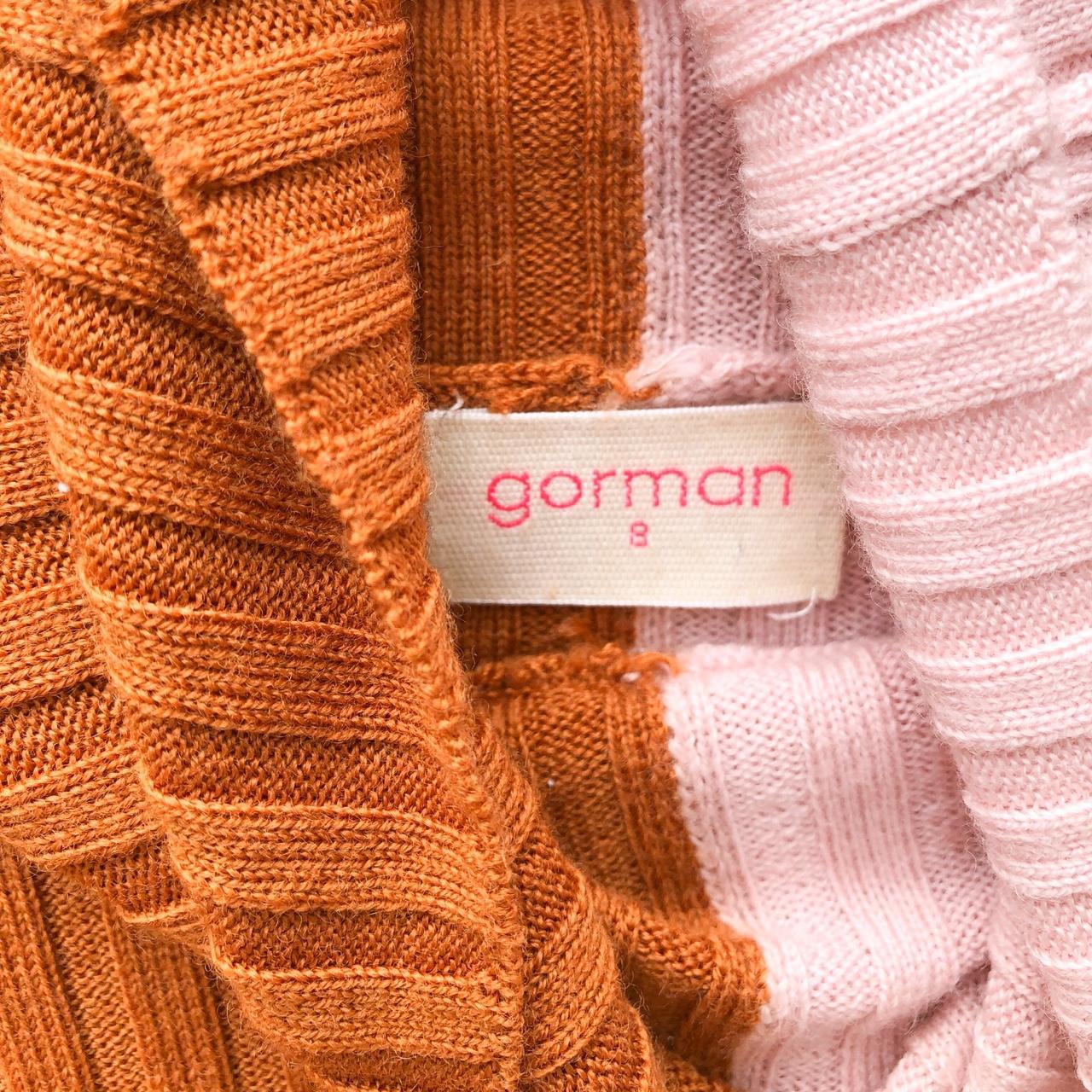 Gorman Women's Brown and Pink Jumper | Depop