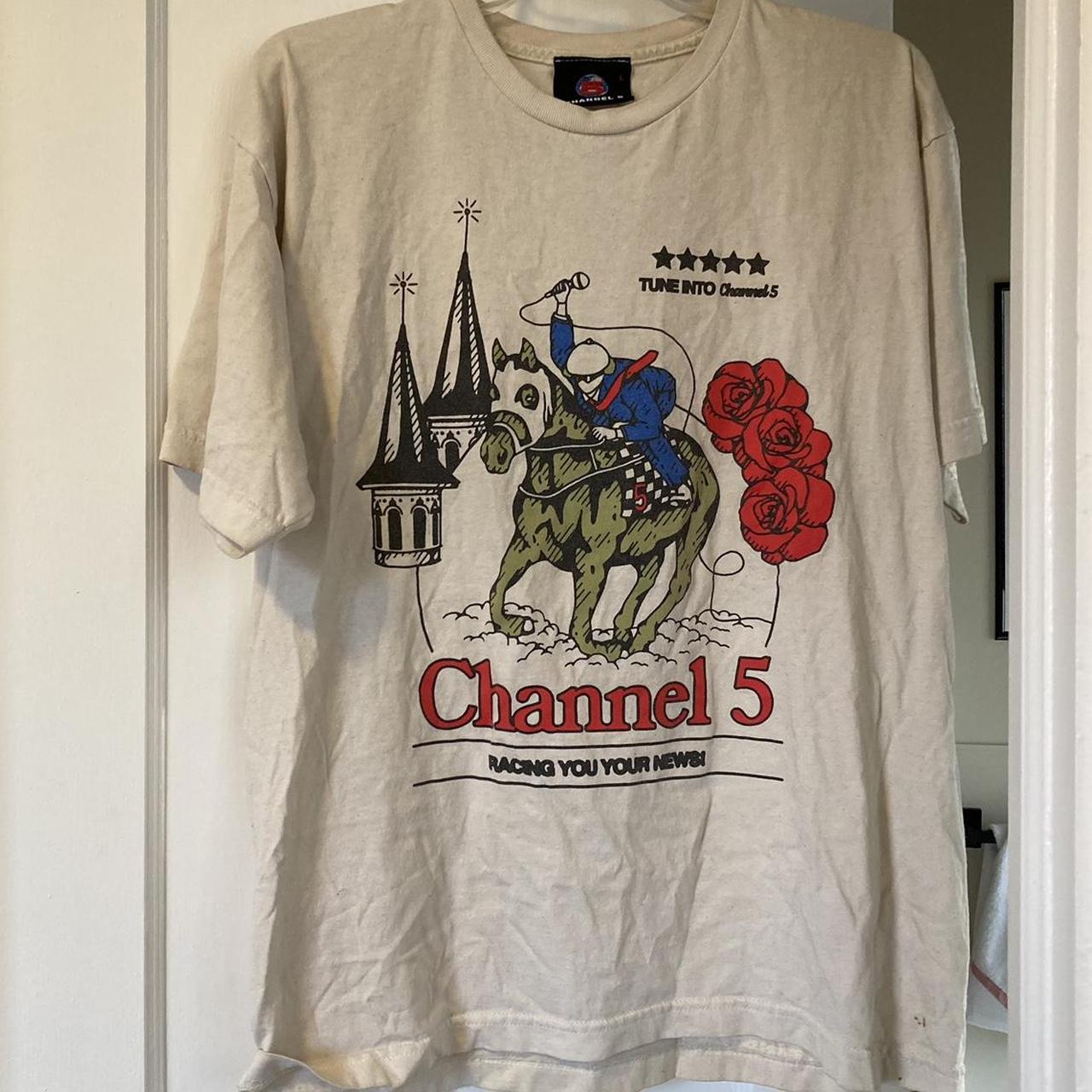 Channel 5 news with Andrew Callaghan merch T shirt... - Depop