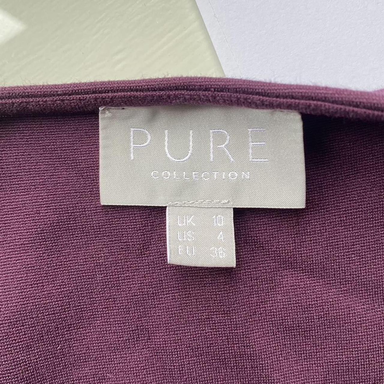 Gorgeous Pure Collection Work Dress in Plum, UK 10... - Depop